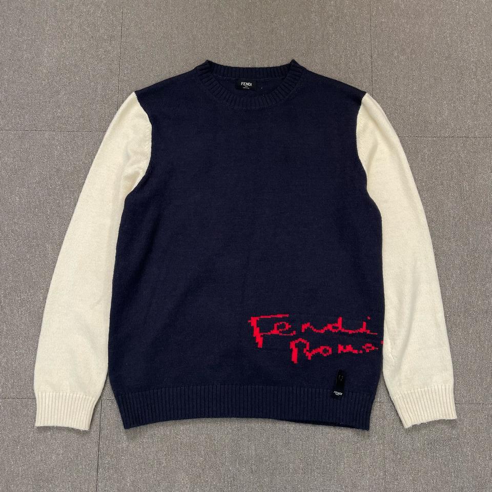 fendi 팬디 울 배색 니트 48 | 헬로마켓