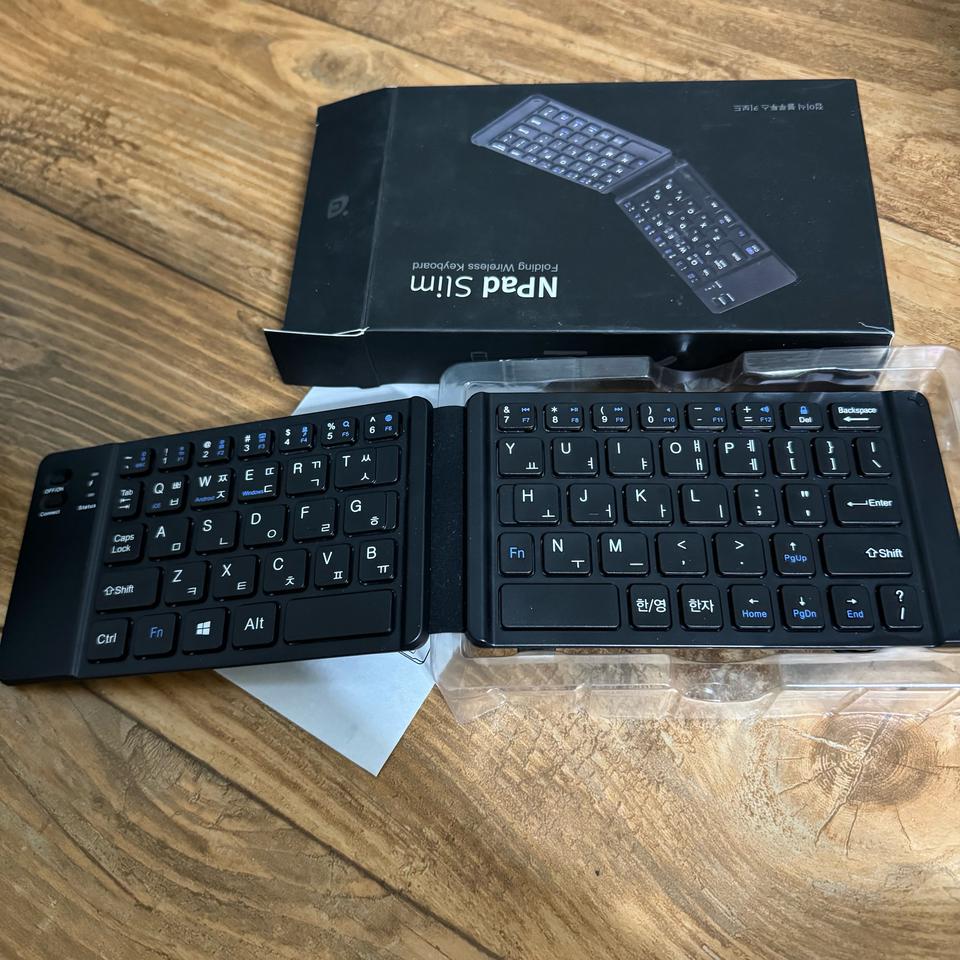 엔보우 n패드 슬림 접이식 블루투스 3채널 무선키보드 | 헬로마켓