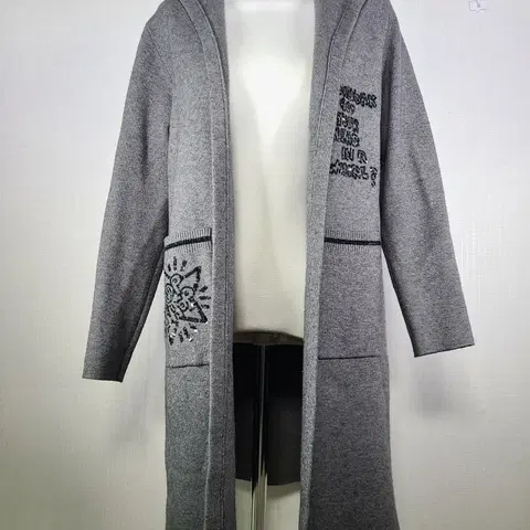 GGPX 여성가디건 그레이 후드원피스 55 66 | 헬로마켓