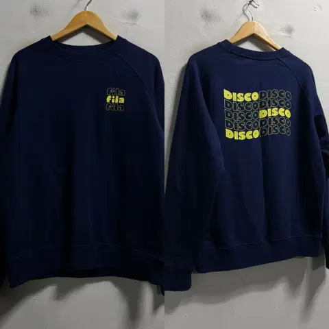 100-105 FILA 휠라 빅로고 루즈핏 맨투맨 정품 | 헬로마켓