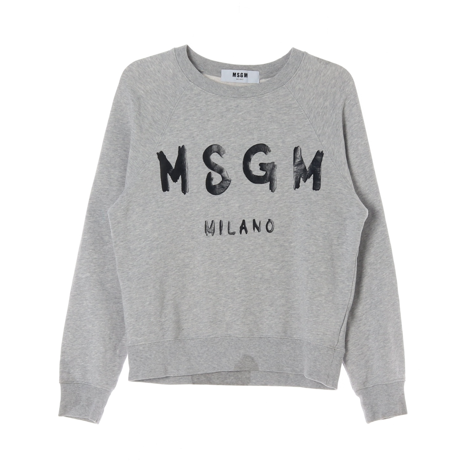 [XS]MSGM엠에스지엠 그레이 페인팅 프린트 맨투맨... | 헬로마켓