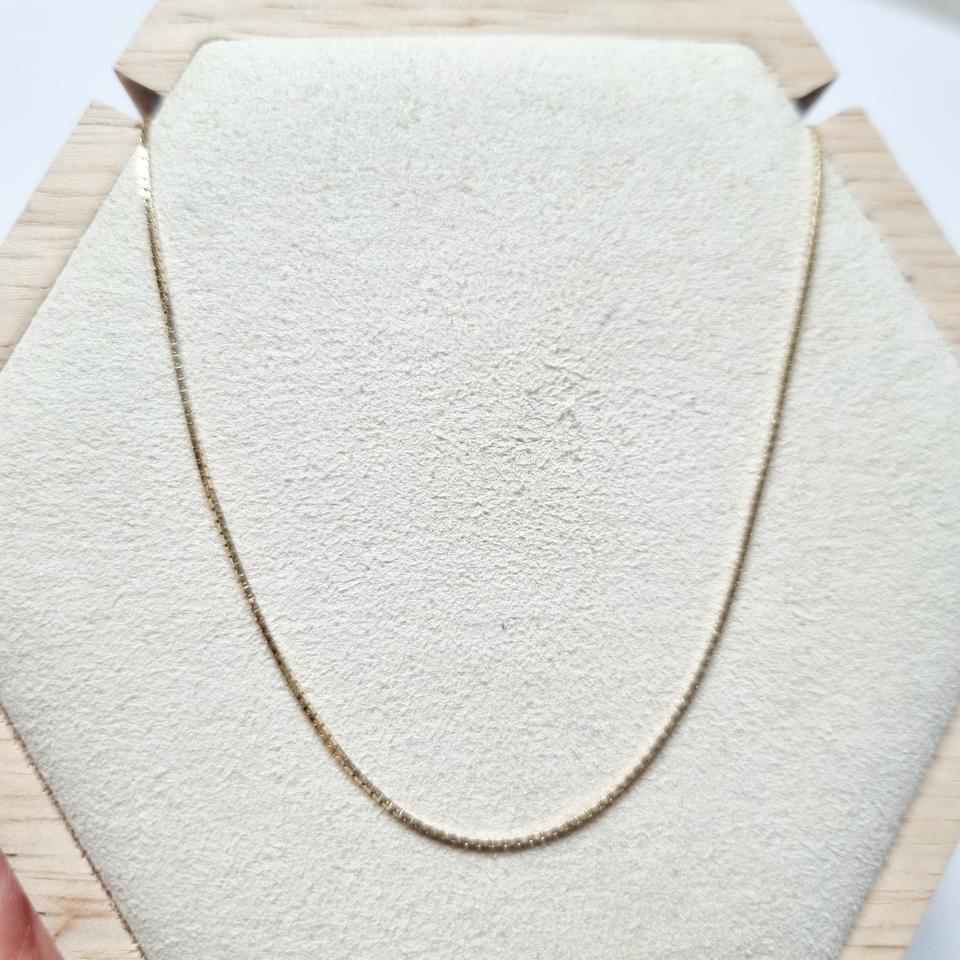 14k옐로우골드 박스체인 목걸이45cm | 헬로마켓