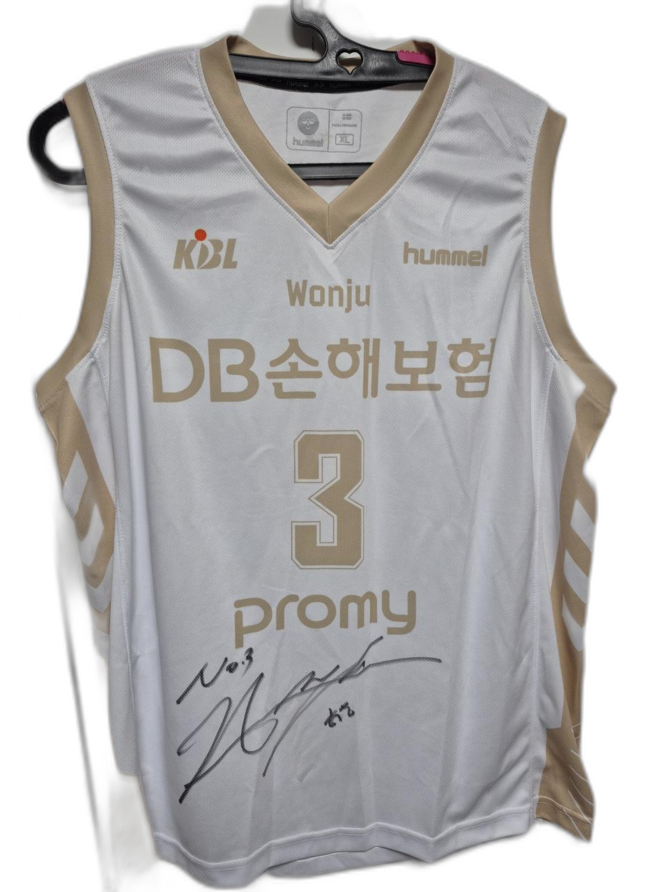 KBL DB 유니폼 허웅 마킹 싸인까지 105사이즈 팝니다 | 헬로마켓