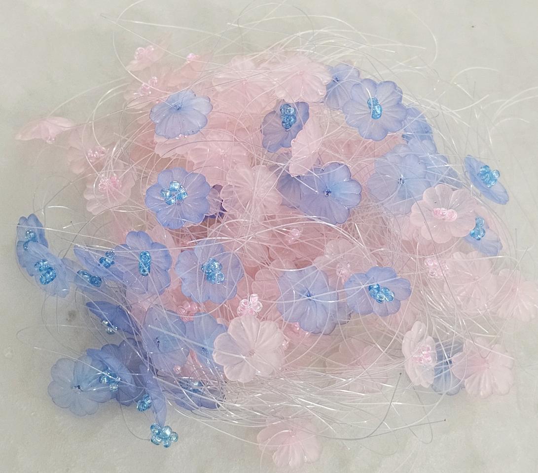 파츠 비즈수술꽃 2색 61개 일괄 | 헬로마켓