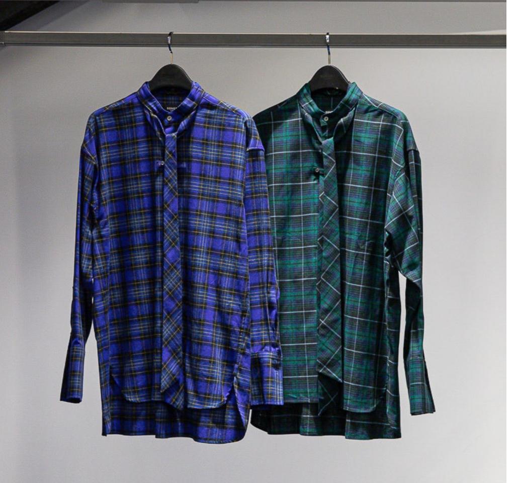 19FW 송지오 옴므 오버사이즈 플란넬 체크 셔츠 46 | 헬로마켓