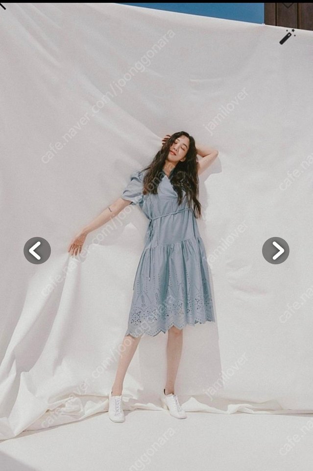 한섬 SJSJ 20SS 아일렛 원피스 S사이즈 | 헬로마켓