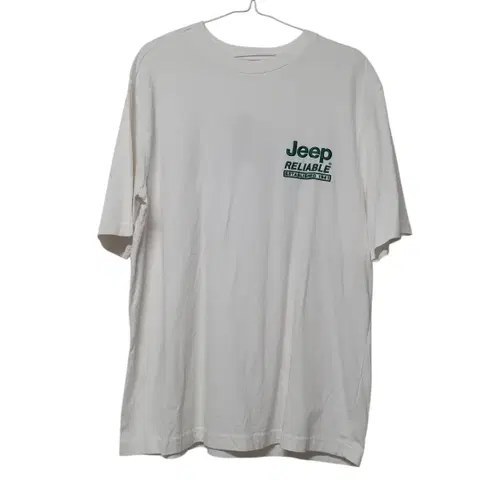 실측 XL 105 Jeep 지프 반팔티셔츠 화이트 | 헬로마켓